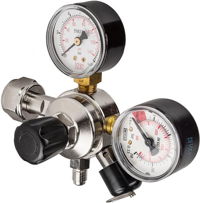 CO2 Regulator m/2 manometer 7/16" utgang - Vestbrygg AS