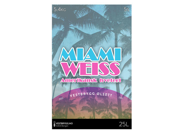 Vestbrygg Miami Weiss 25L Ølsett - Vestbrygg AS