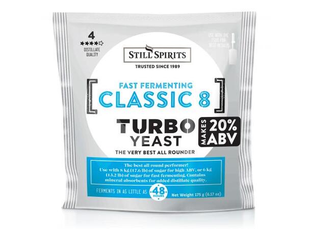 Classic 8 Turbo Gjær 180g ABV opp til 20% - Vestbrygg AS