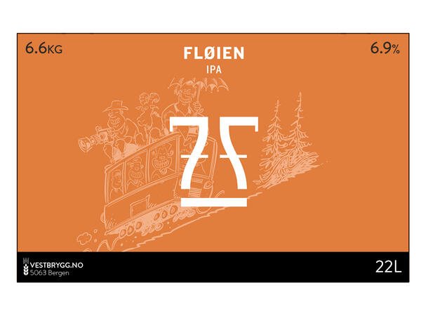 7 Fjell Fløien IPA 22L Ølsett - Vestbrygg AS