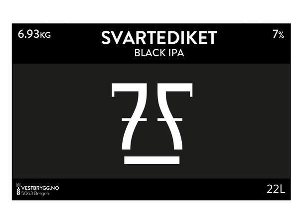 7 Fjell Svartediket Black IPA 22L Ølsett - Vestbrygg AS
