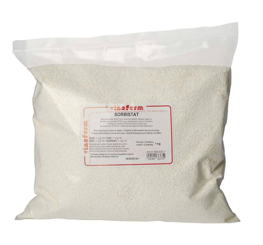 Gjærstopp (Sorbistat) 1 kg Potassium Sorbat - Vestbrygg AS